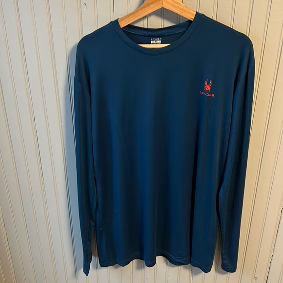 Spyder | Shirts | Spyder Active Basics Mens Baselayer Training Loungewear Longsleeve Tee Shirt ...